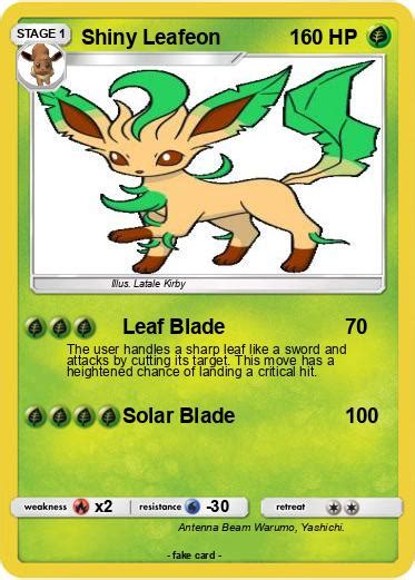 Pokémon Shiny Leafeon 4 4 Leaf Blade My Pokemon Card