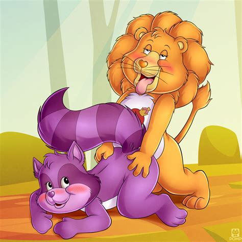 Rule 34 Anthro Blush Brave Heart Lion Bright Heart Raccoon Care Bear