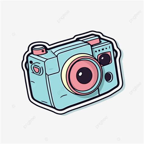 An Illustration Of A Very Small Camera Sticker Clipart Vector Camera Clipart Sticker Clipart