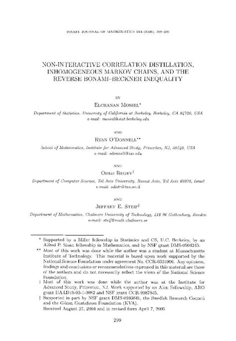 Pdf Non Interactive Correlation Distillation Inhomogeneous People