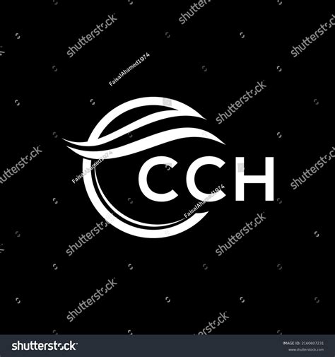 Cch Letter Logo Design On Black Stock Vector Royalty Free 2160607231