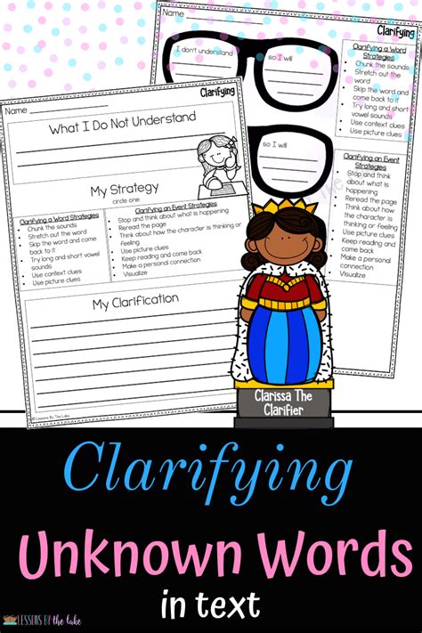 Clarifying Lesson And Activities Comprehension Crew Reading