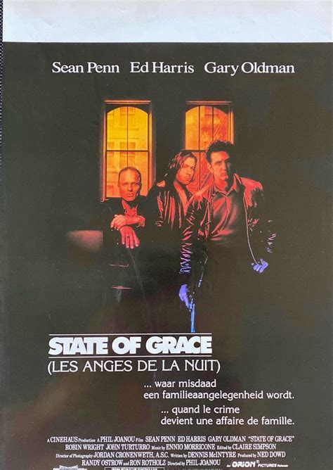 « State Of Grace Original Belgian Poster 1990 Misdaad