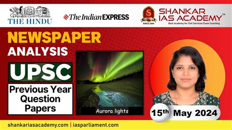 Upsc Newspaper Analysis The Hindu Newspaper Editorial Analysis May