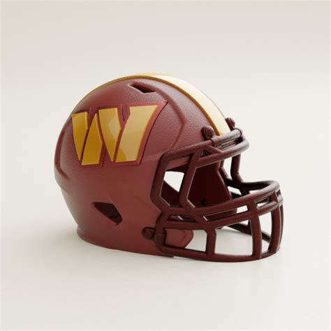 🪖 Nfl Washington Commanders Helmet・ Stl File For 3d Printing・cults
