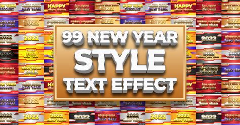 New Year Text Effect Bundle Bundle · Creative Fabrica