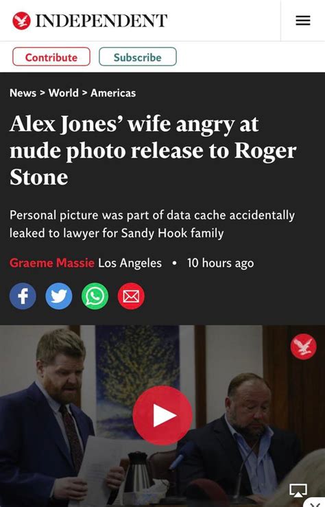 Alex Jones Sent ‘nude Photo Of His Wife To Roger Stone Sandy Hook