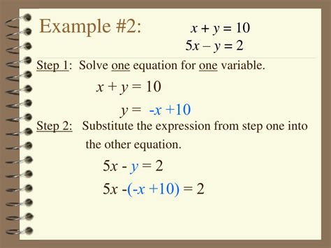 Ppt 3 2 Solving Systems Of Equations Using Substitution Powerpoint Presentation Id 764726