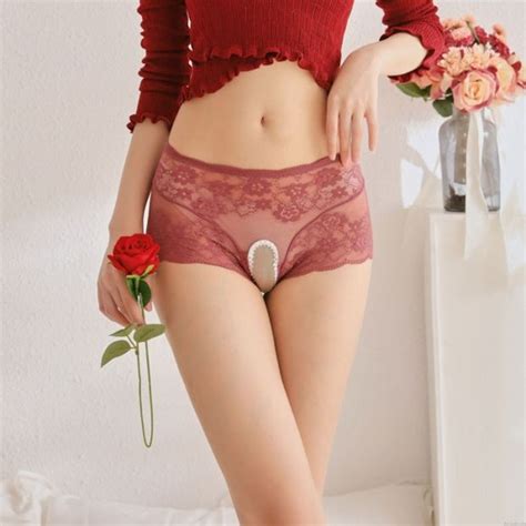 Sexy Blumenspitze Mesh Oberteil Hochhaus T Back Stretch Dessous