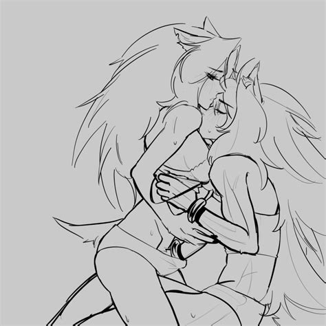 Rule 34 1futa 1girls Animal Ears Bra Drawing Female Futa On Female