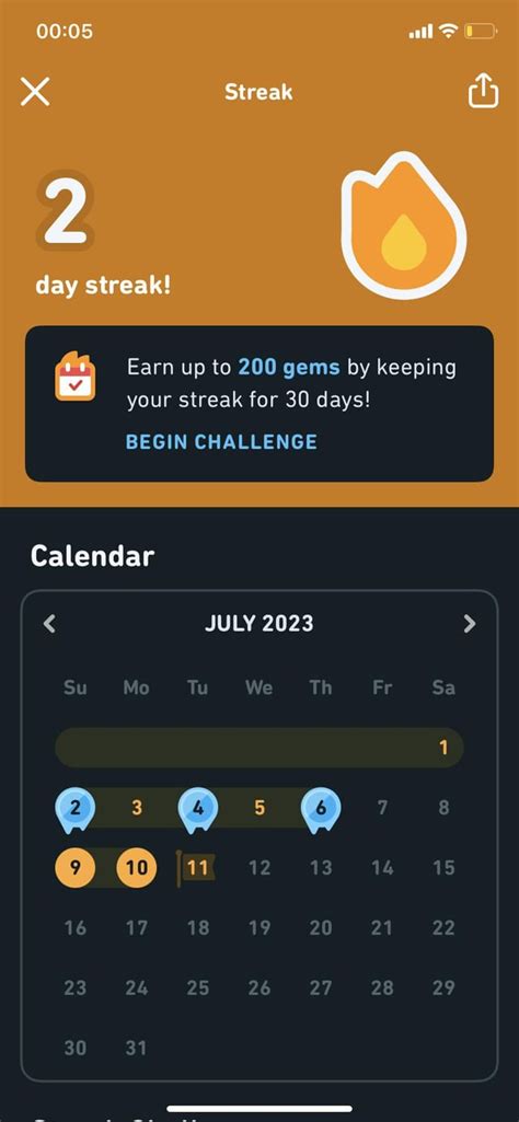i just did a streak restoration lesson after losing my 68 day streak