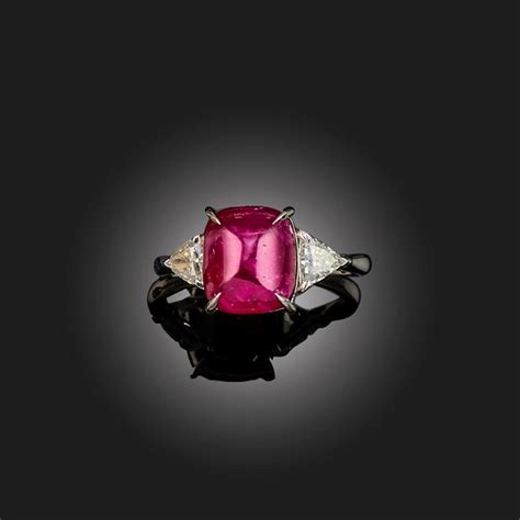 A Ruby And Diamond Three Stone Ring Woolley And Wallis