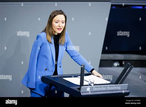 Jasmina Hostert Spd Member Of Parliament Speaks In The Bundestag Berlin December 6 2024