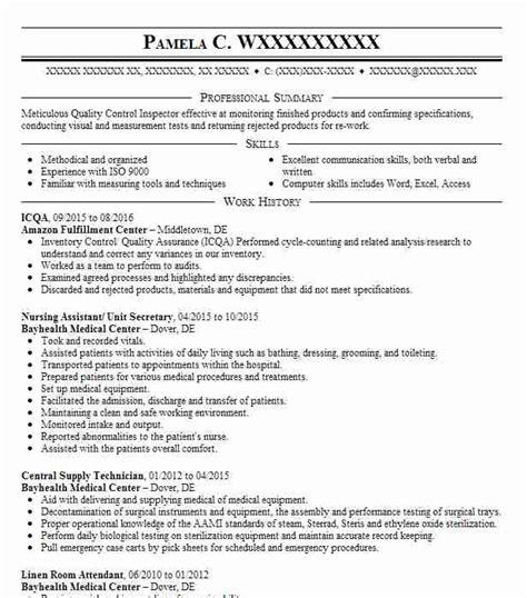 Icqa Resume Example
