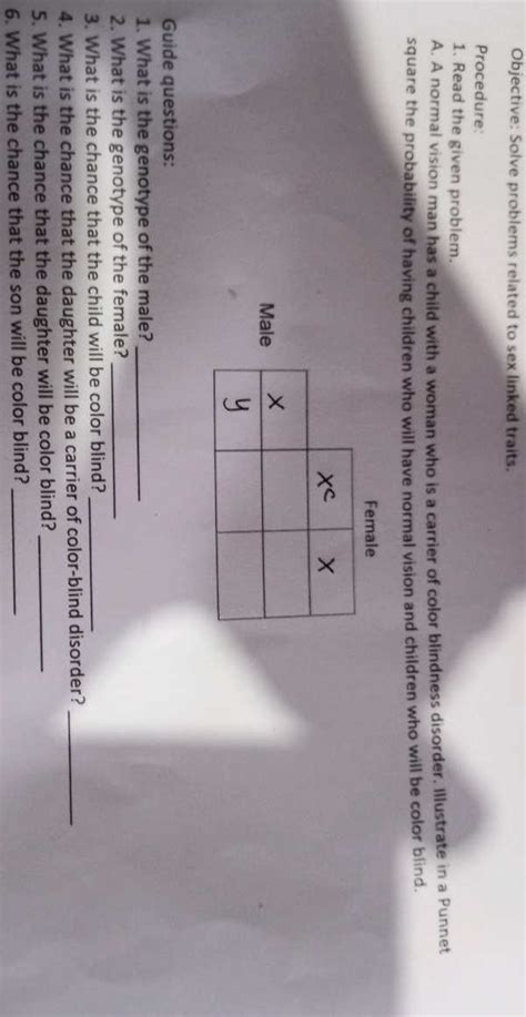 Objective Solve Problems Related To Sex StudyX
