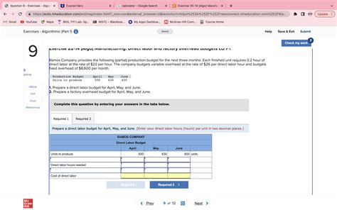 Solved Question 9 Exercises Algori X Course Hero X G Calculator