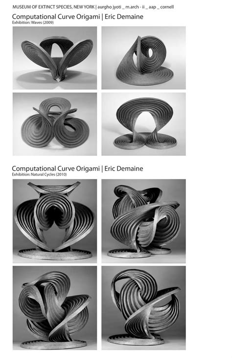 museum of extinct species computational curve origami eric demaine