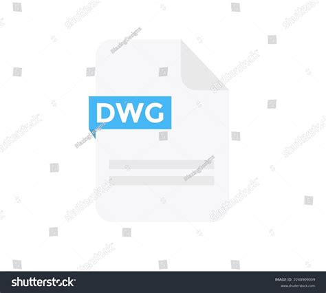 File Format Dwg Logo Design Document Stock Vector Royalty Free 2248909009 Shutterstock