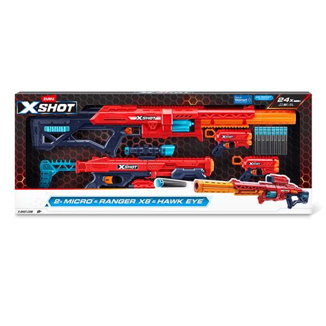 Xshot Excel Combo Pack Ranger X8 Hawkeye And 2 Micros By Zuru For