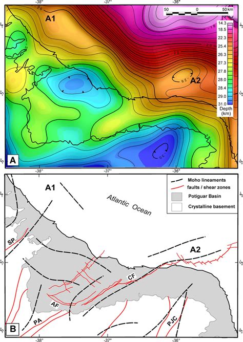 Depths To Crustmantle Interface Derived From 3 D Modeling Of Regional