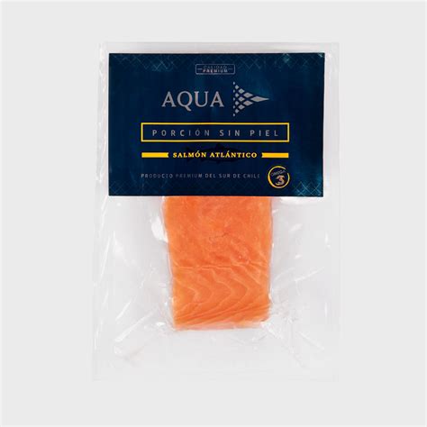 Porción Salmón Atlántico Sin Piel 180g Aquachile