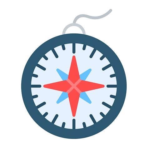Premium Vector Compass Flat Illustration