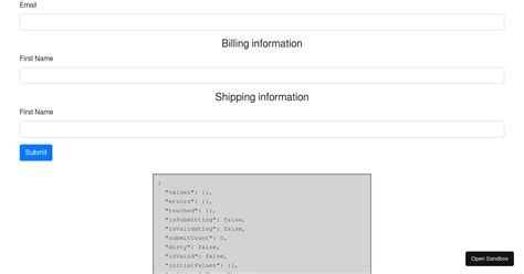 Formik Nested Fields Codesandbox