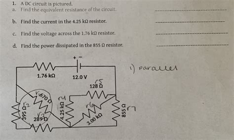 Solved 1 ADC Circuit Is Pictured A Find The Equivalent Chegg Com