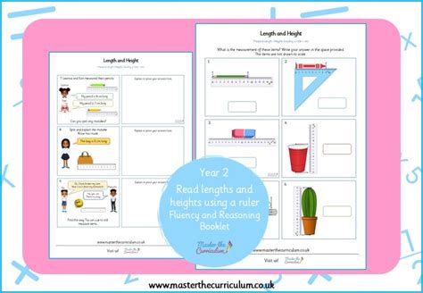 Reading Lengths On A Ruler Fluency And Reasoning Booklet Master The