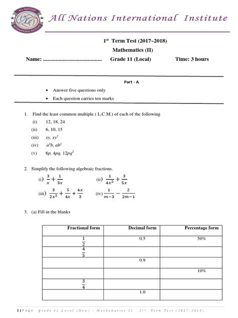 grade 11 part 2 1st term 2017 2018 pdf interest area