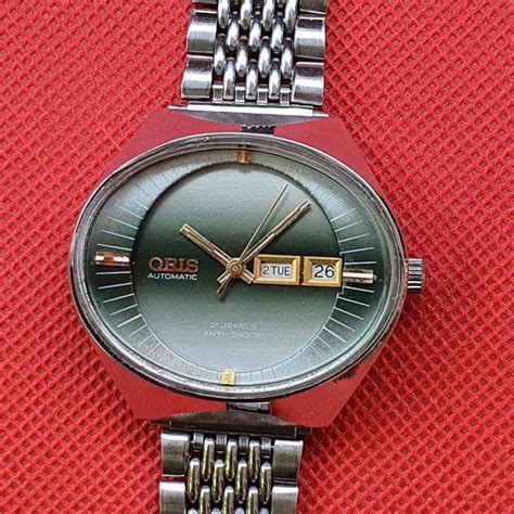 Rare Vintage Auto Oris 21 Jewels No6620 Ellipse Shape Case Wristwatch