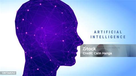 인공 지능 Ai 개념 배경 배너 빅 데이터 분석 기술 딥 러닝 3차원 형태에 대한 스톡 벡터 아트 및 기타 이미지 3차원 형태 가상현실 개념 Istock