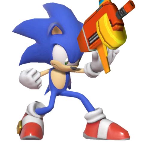 Sonic With A Eggman Gun By Shadowxcode On Deviantart