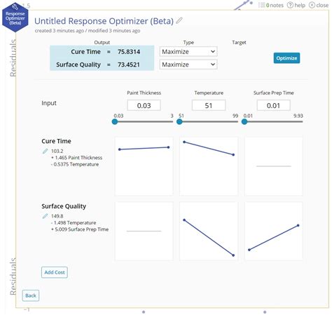 Response Optimizer Tutorial Moresteam