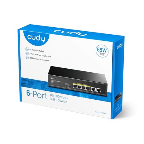Cudy 6 Port Ethernet Unmanaged Switch 4 Ports Poe Matrix Warehouse Computers
