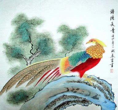 Chinese Painting Pheasantandpine Chinese Painting Cnag234232