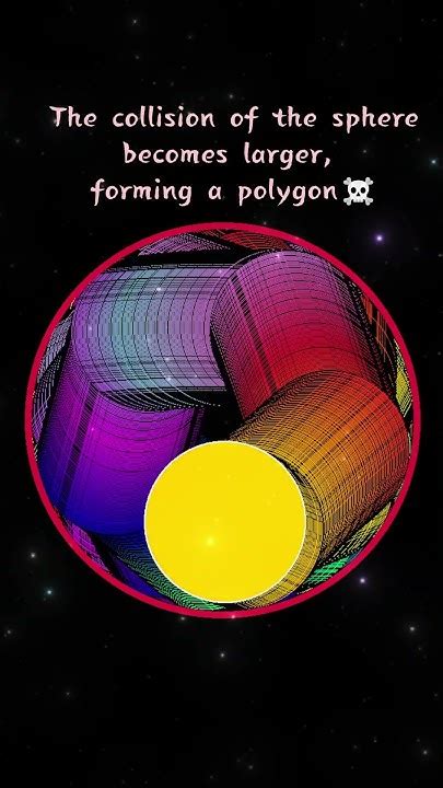 The Collision Of The Sphere Becomes Larger Forming A Polygon