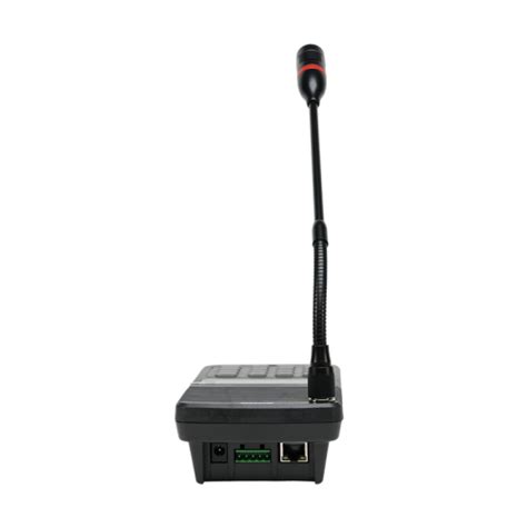 Desktop Ip Intercom Station With Gooseneck Microphone Spon