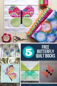 5 Butterfly Quilt Blocks For Spring Sewing With Scraps
