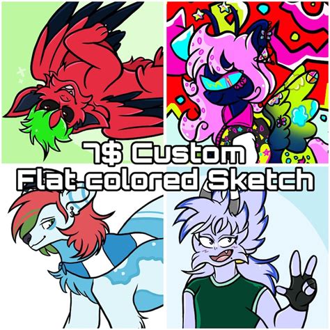 Custom Fullbody Oc Sketch Commission Oc Art Commission Original