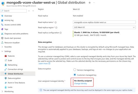Configure Encryption At Rest With Customer Managed Key In Azure Cosmos Db For Mongodb Vcore