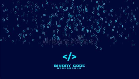 Binary Code Algorithm Digital Data Background Stock Vector Illustration Of Code Tech 210382055