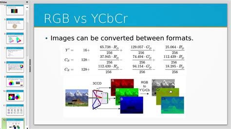 Image Formats Part 2 Rgb And Ycbcr Youtube
