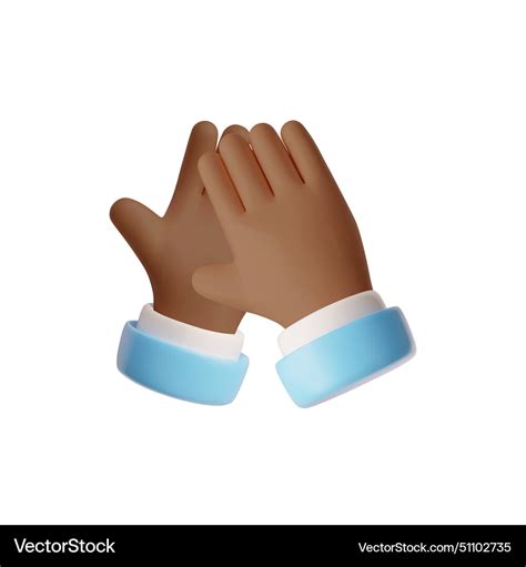 Clasped Hands Showing Unity Icon Royalty Free Vector Image