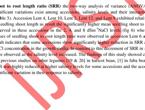 Effects Of Salinity On Seedling Root Length Of Lentil Accessions Download Scientific Diagram