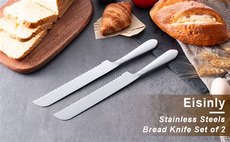 Eisinly Bread Cutting Knife 13 Inches Serrated Bread