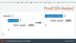 Postcss Process Css In A Modular Way Pdf Web Development Internet