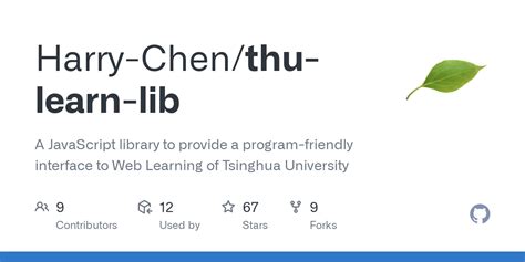 GitHub Harry Chen Thu Learn Lib A JavaScript Library To Provide A Program Friendly Interface