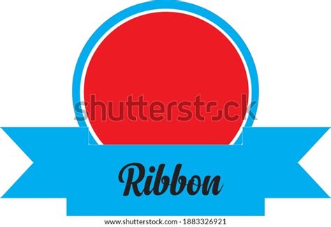 Stylish Ribbon Doraemon Themes Suitable Complement Stock Vector