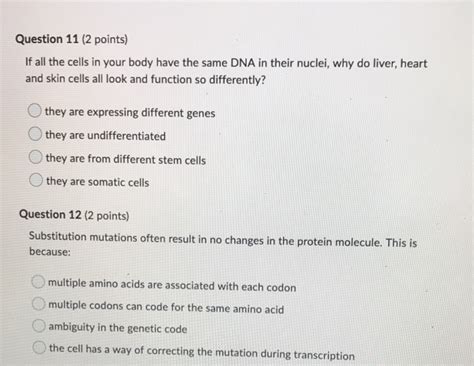 Solved What Is A Gene A Sequence Of DNA That Codes For A Chegg Com